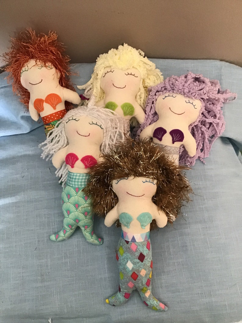 Mini Mermaid soft doll | Etsy