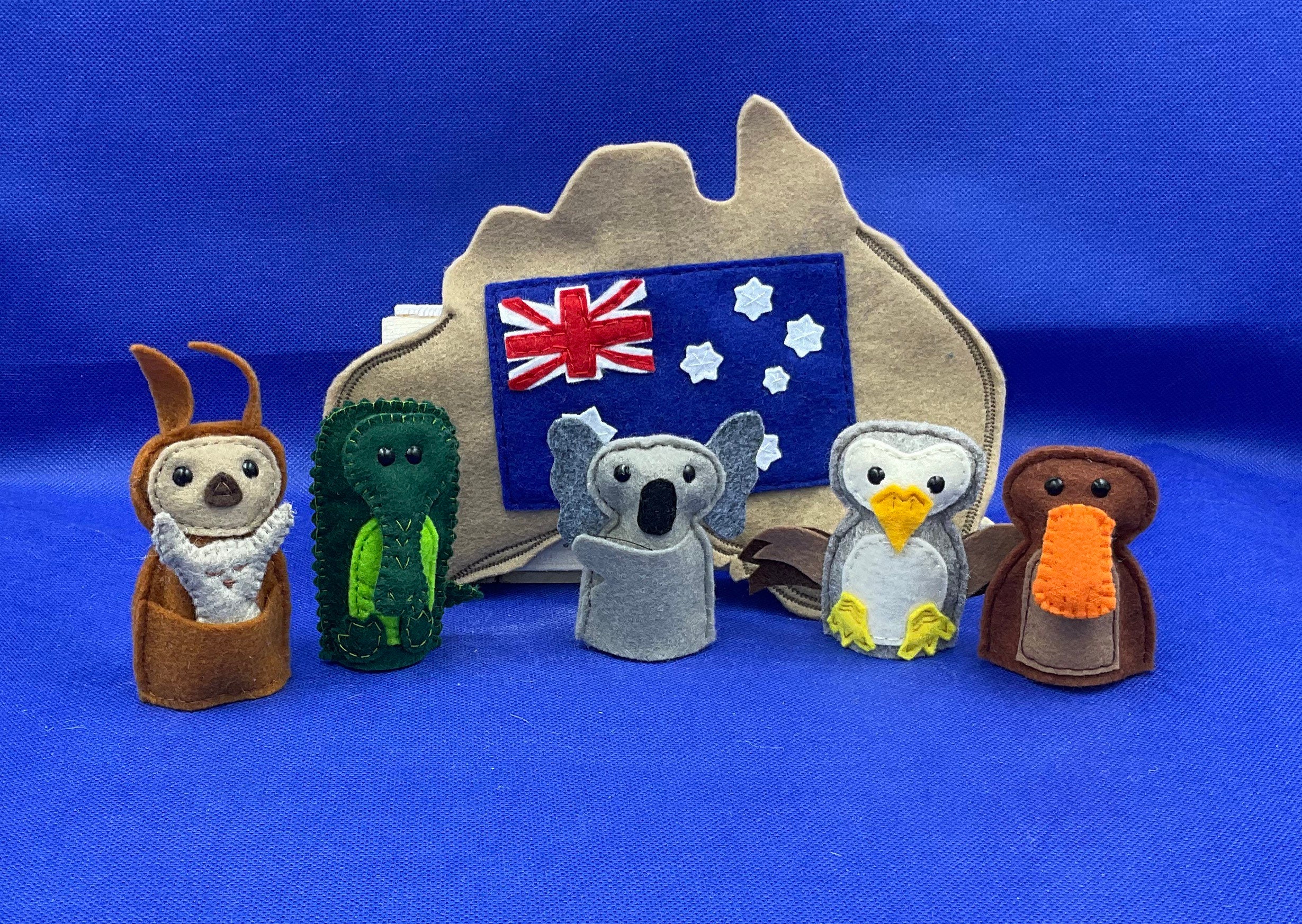 Australian Animals Finger Puppet Set - Etsy