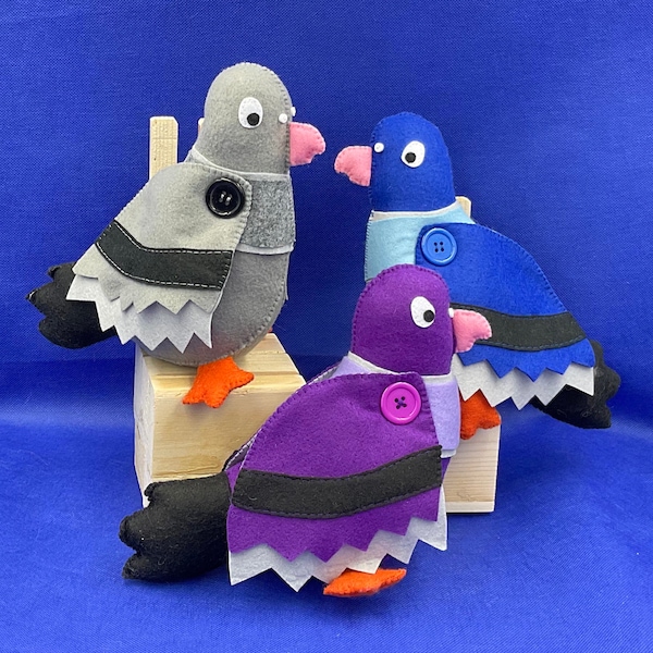 Stuffed Pigeon Toy - Etsy
