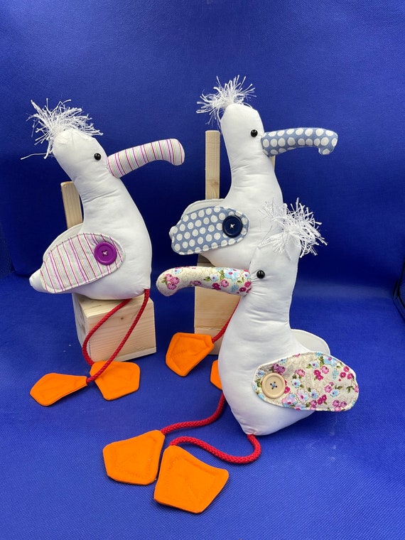 Syd the Seagull Soft Toy - Etsy