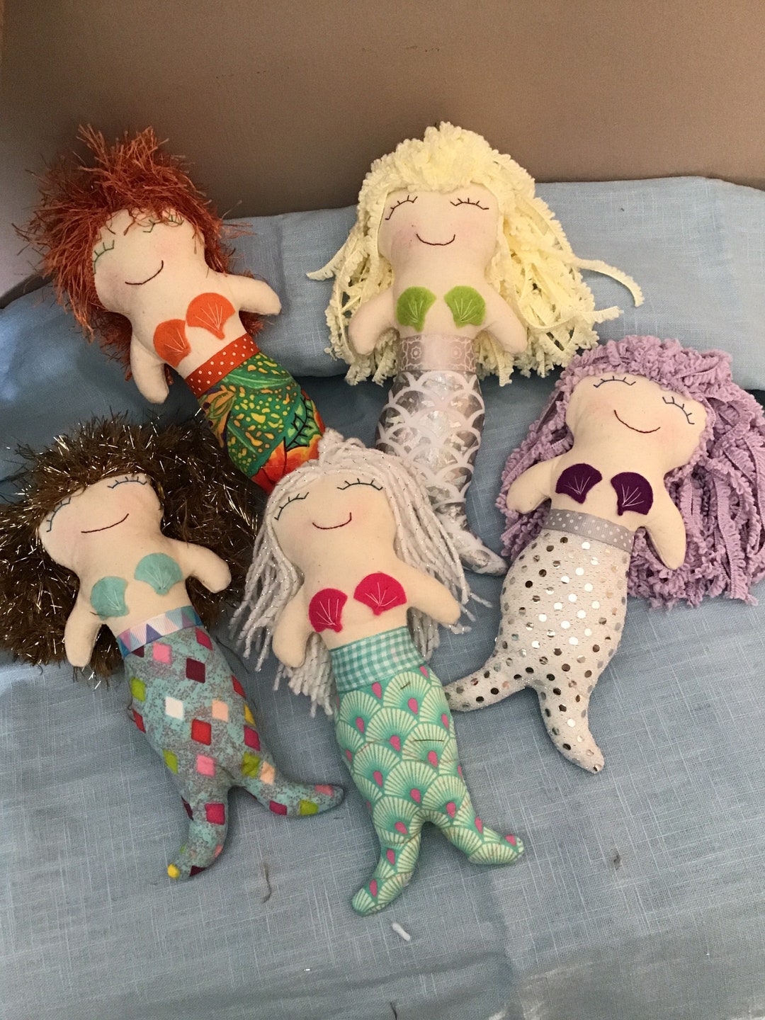 Mini Mermaid Soft Doll - Etsy