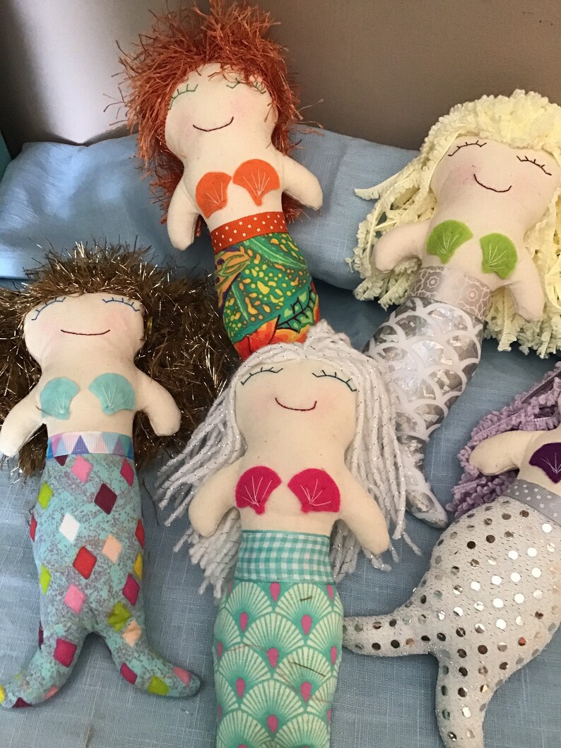 Mini Mermaid soft doll | Etsy