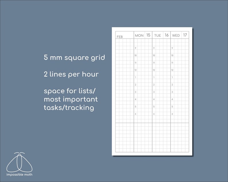 2024 Hourly Weekly Schedule Printable B6 Slim Travelers - Etsy