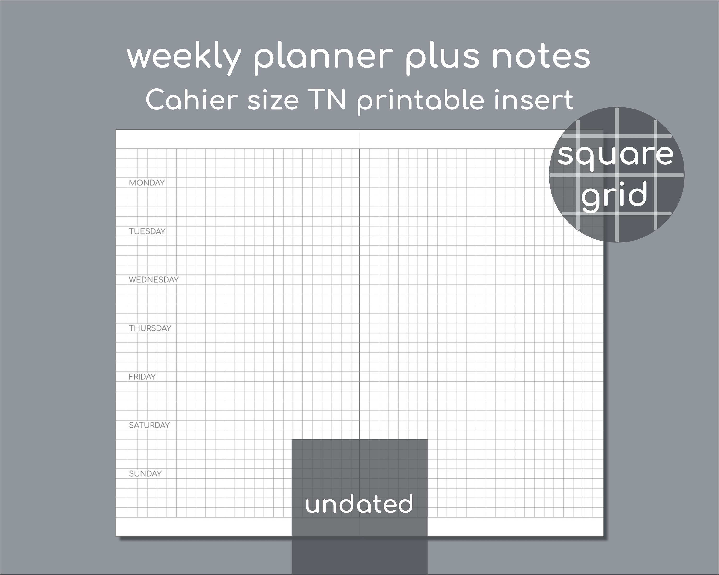 Paper & Party Supplies printable planner B6 inserts for travelers ...