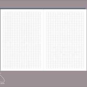 French Ruled A5 Printable Notebook Insert, Seyes Grid Travellers Refill ...