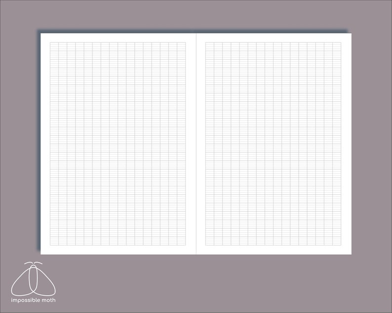 French Ruled A5 Printable Notebook Insert, Seyes Grid Travellers Refill ...