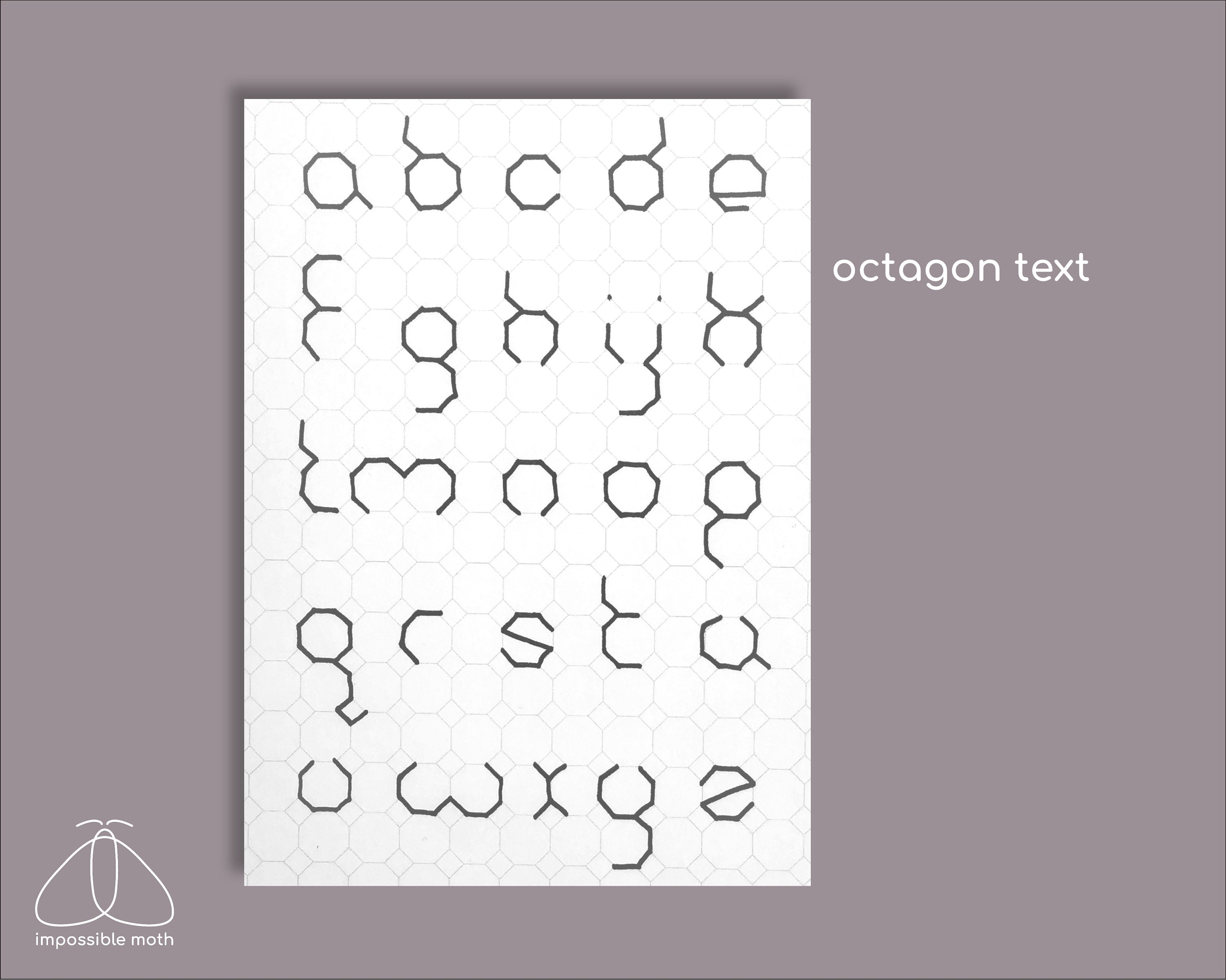 Octagon Printable Paper, Dot Grid and Line Versions Included - Etsy
