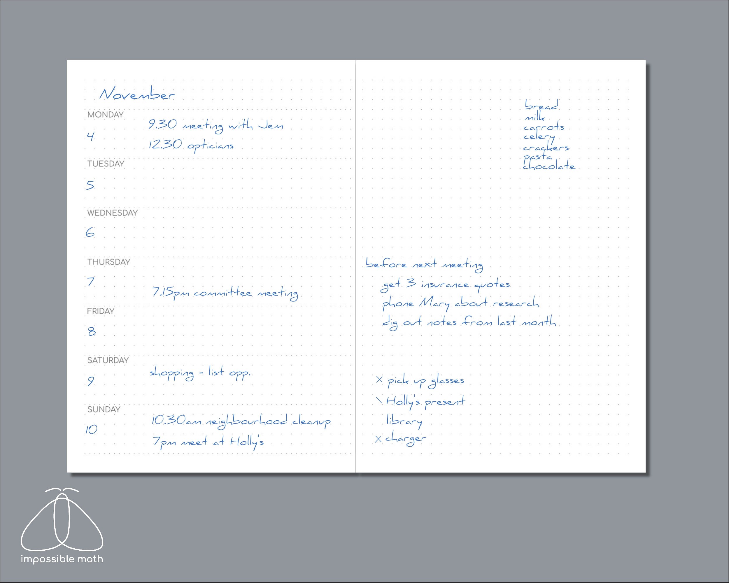 Undated Weekly Planner, A5 Printable Insert for Travelers Notebook - Etsy
