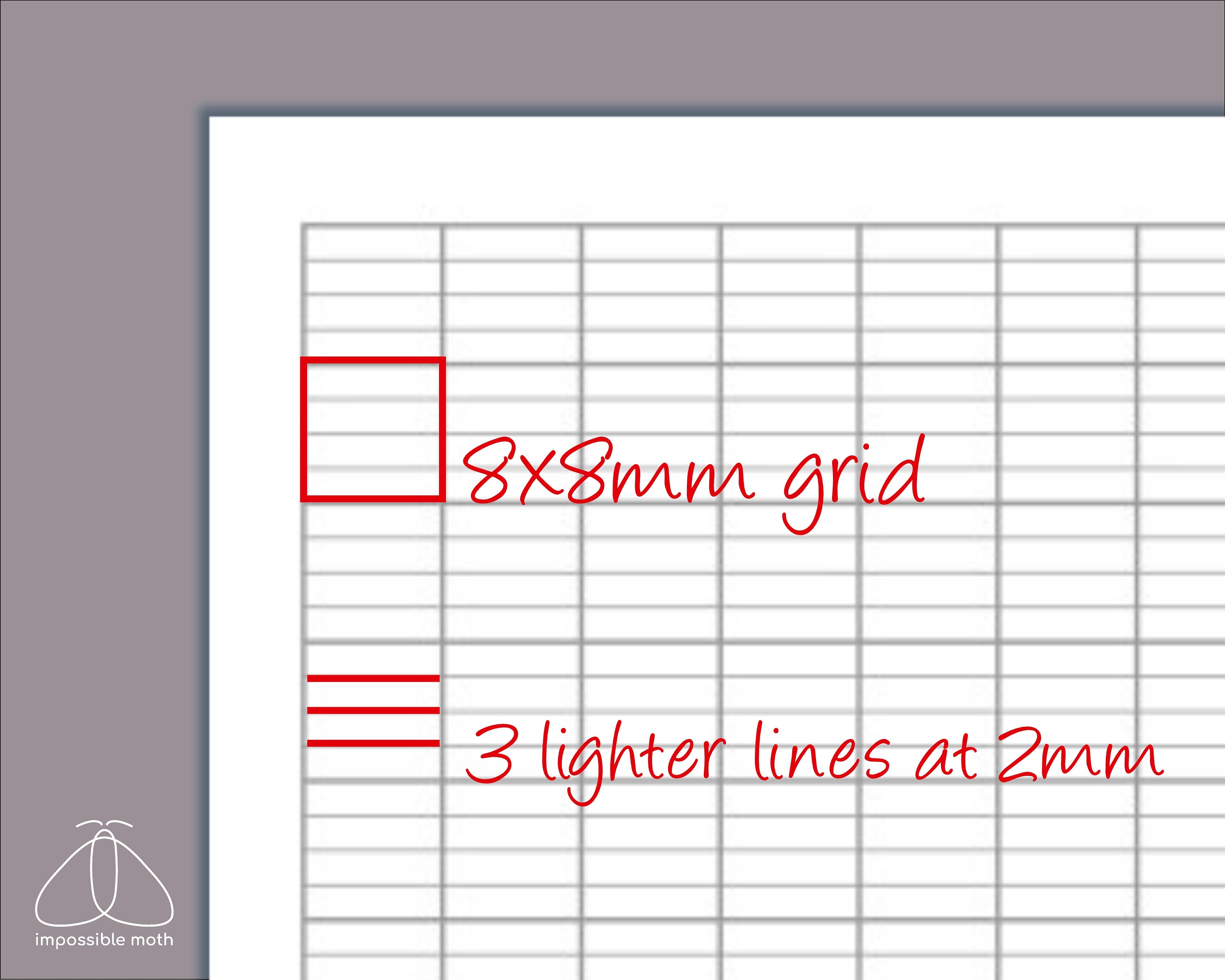 French Ruled A5 Printable Notebook Insert, Seyes Grid Travellers Refill ...