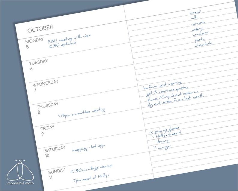 2025 Weekly Planner With Notes, B6 Slim Printable Travelers Inserts - Etsy