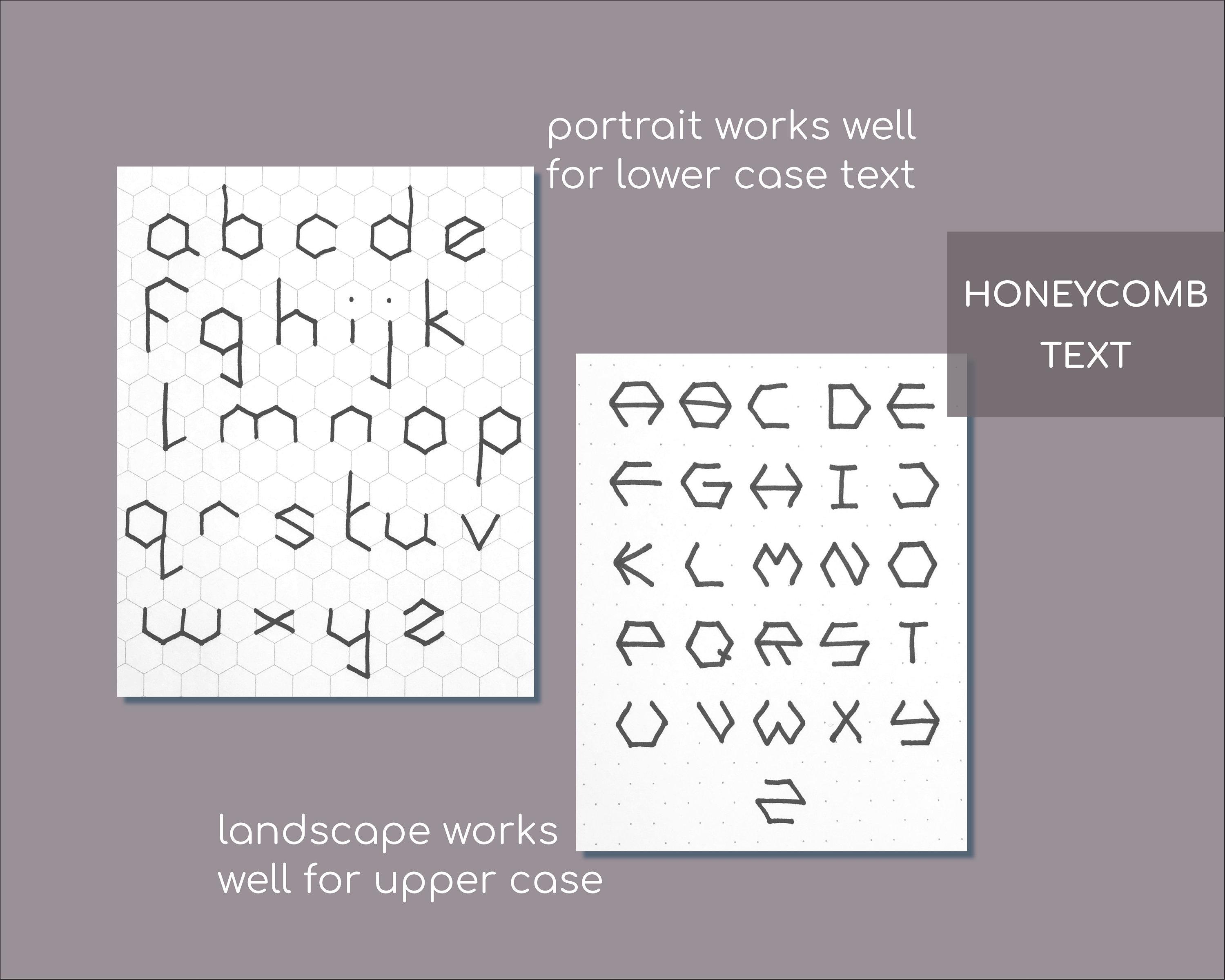 Hexagon Dot Grid and Line Printable Paper Art/organic - Etsy