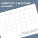 Monthly Calendar 2025, A4, A5, A3, Letter Minimalist Printable PDF - Etsy