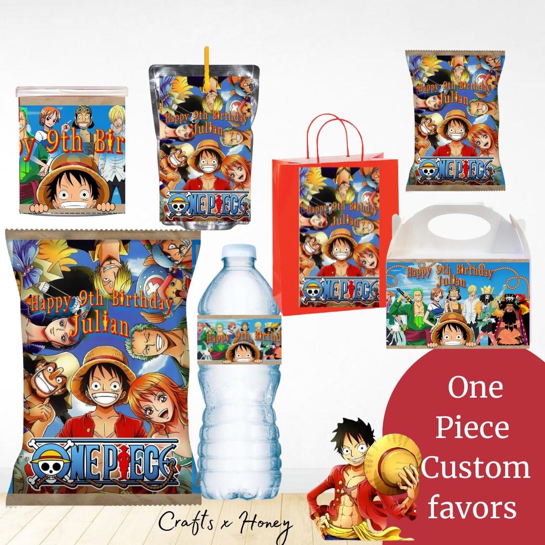 One Piece - Personalized Party Labels - Kids Birthday- GIRL/BOY ...