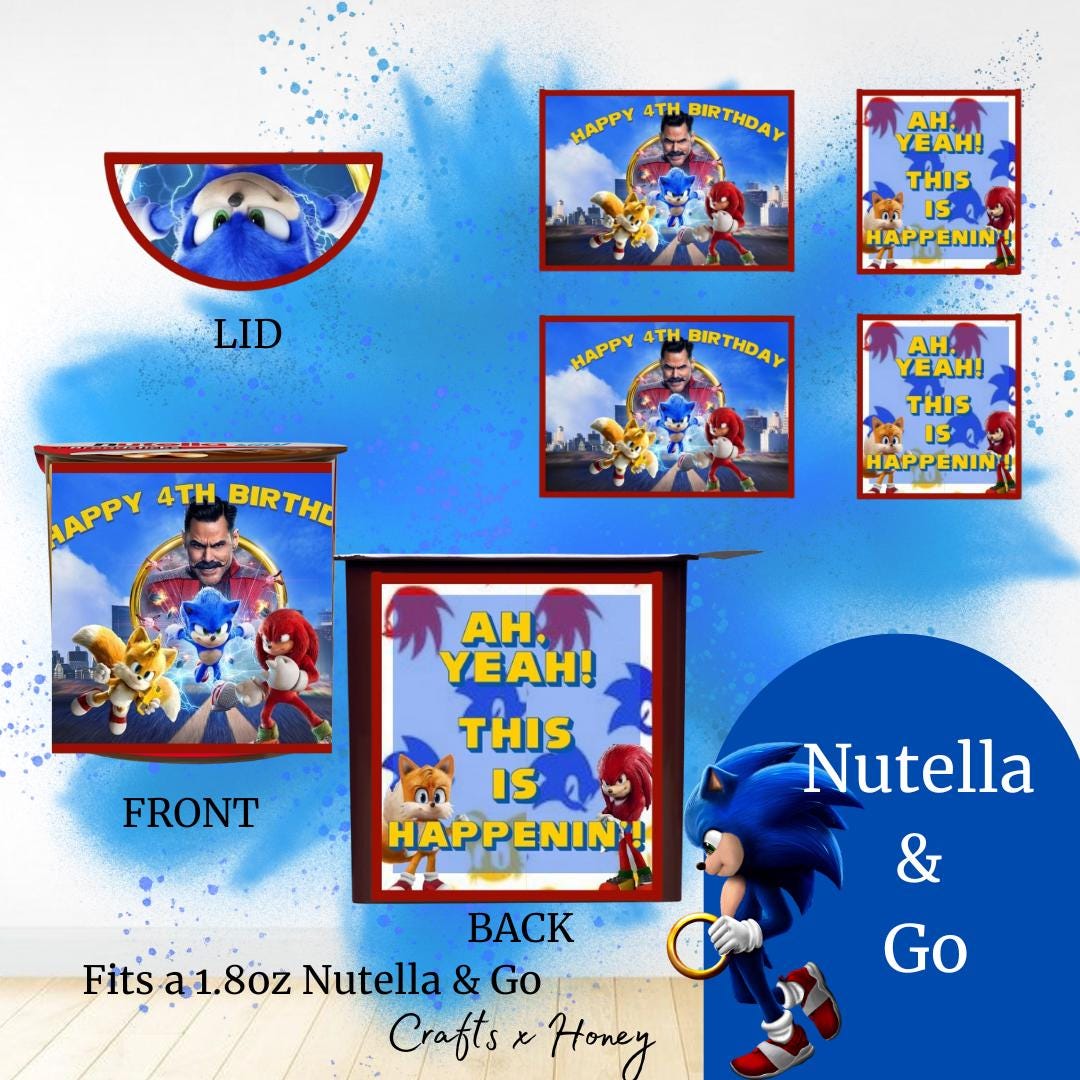 Sonic the Hedgehog - Personalized Party Labels - Kids Birthday- GIRL ...