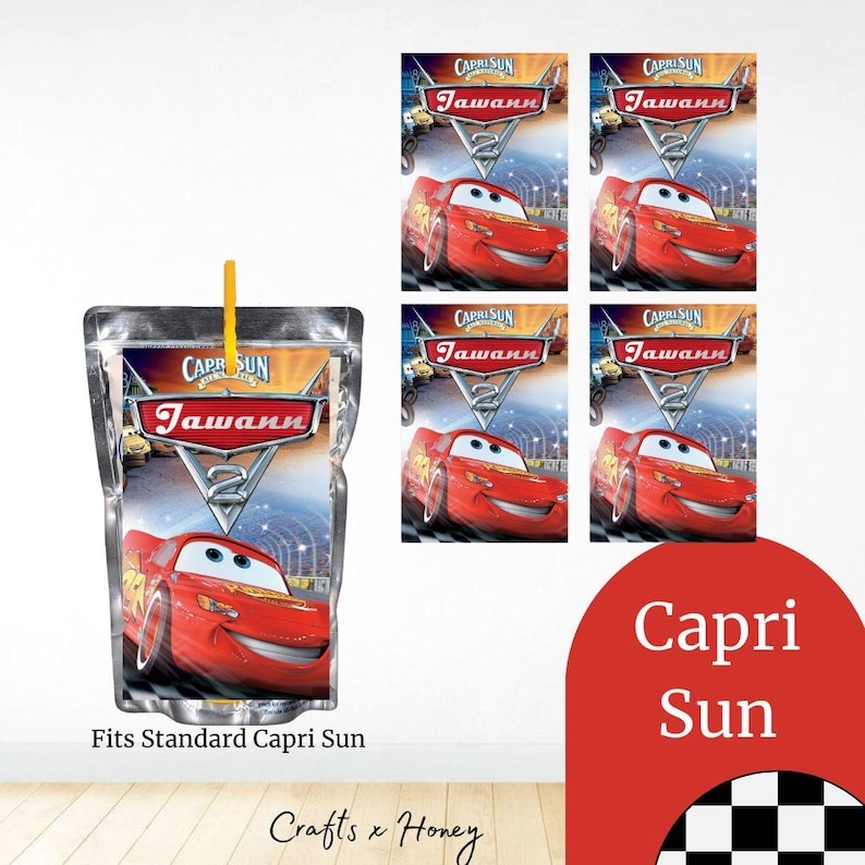 Disney Cars - Personalized Party Labels - Kids Birthday- GIRL/BOY ...