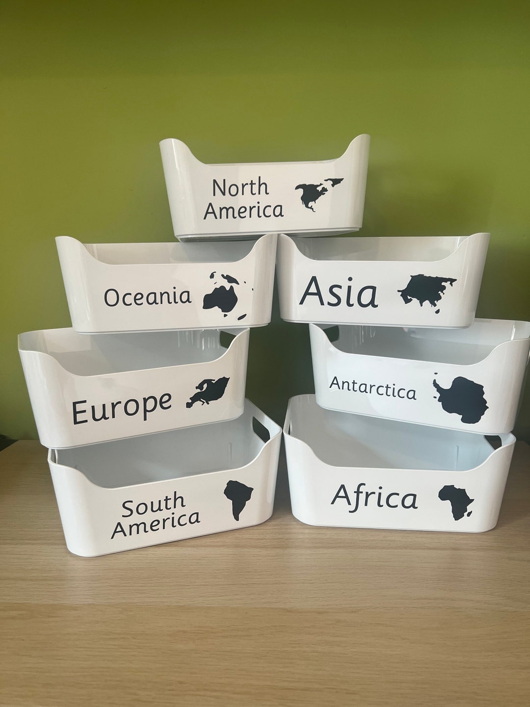 Continent Vinyl Stickers- Classroom Labels, Decor, Geography, Europe ...