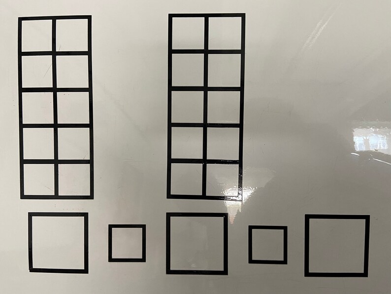 Ten Frame Stickers- Vinyl, Maths, Stickers, Teacher, Classroom Decal ...