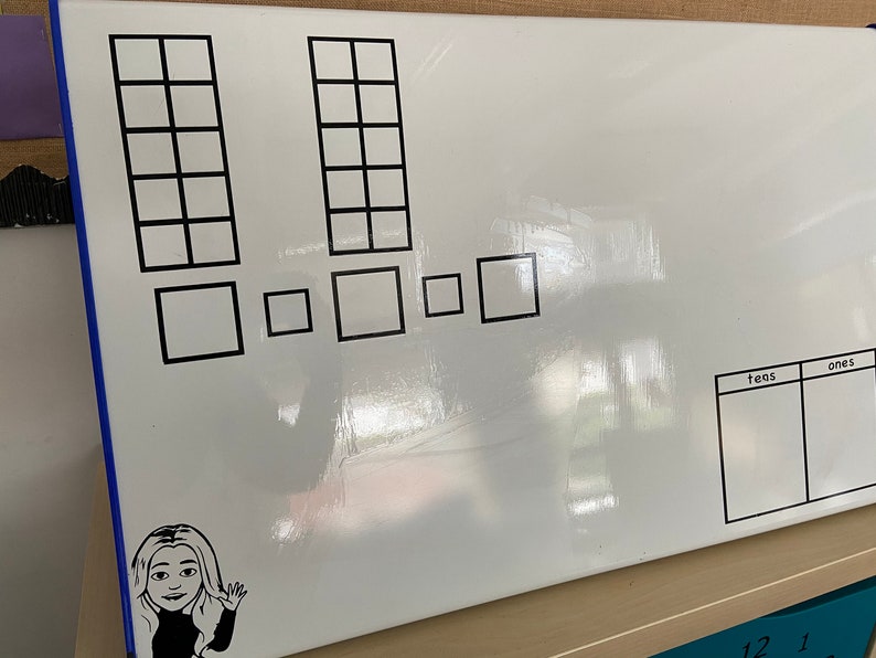 Ten Frame Stickers- Vinyl, Maths, Stickers, Teacher, Classroom Decal ...