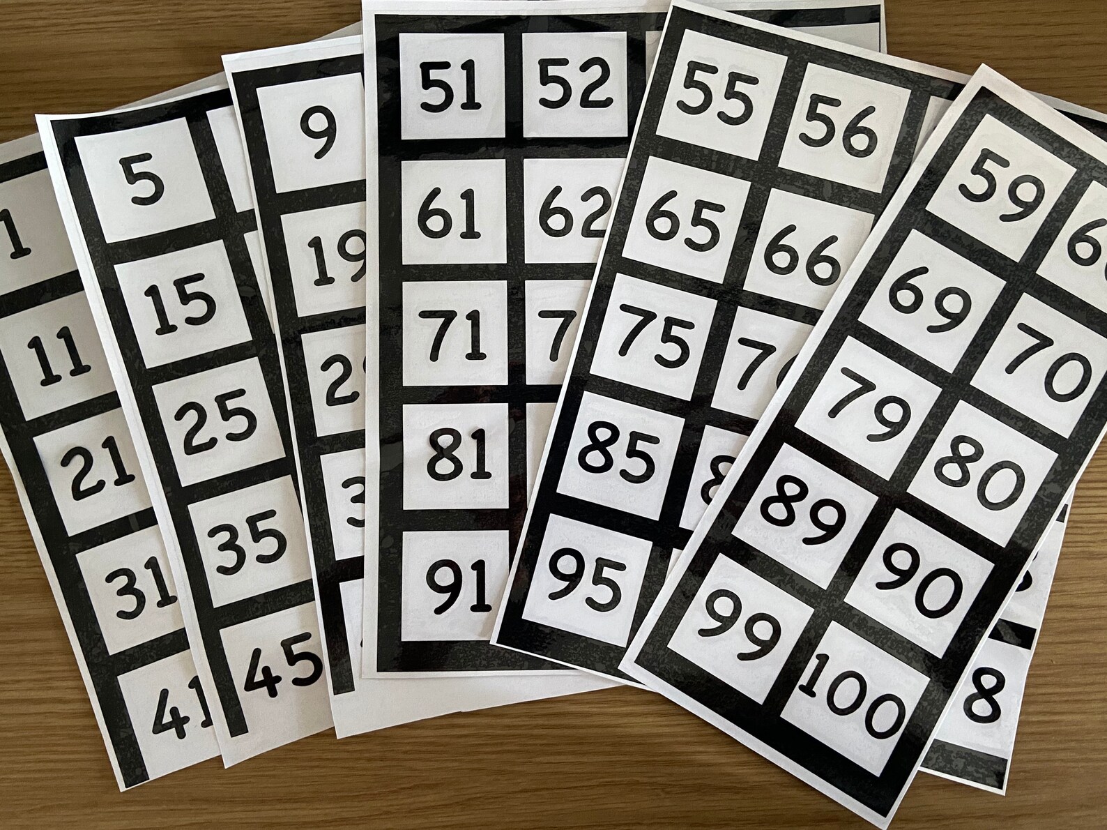 100 Square Table Top Vinyl Stickers- Ideal for Ikea Lack Table, Ks1 ...