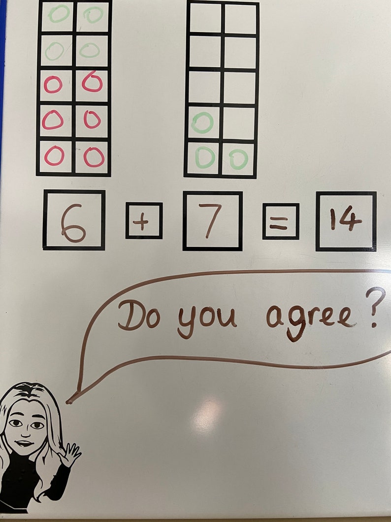 Ten Frame Stickers Vinyl Maths Stickers Teacher Classroom | Etsy UK