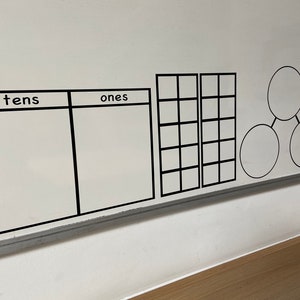 Ten Frame Stickers- Vinyl, Maths, Stickers, Teacher, Classroom Decal ...
