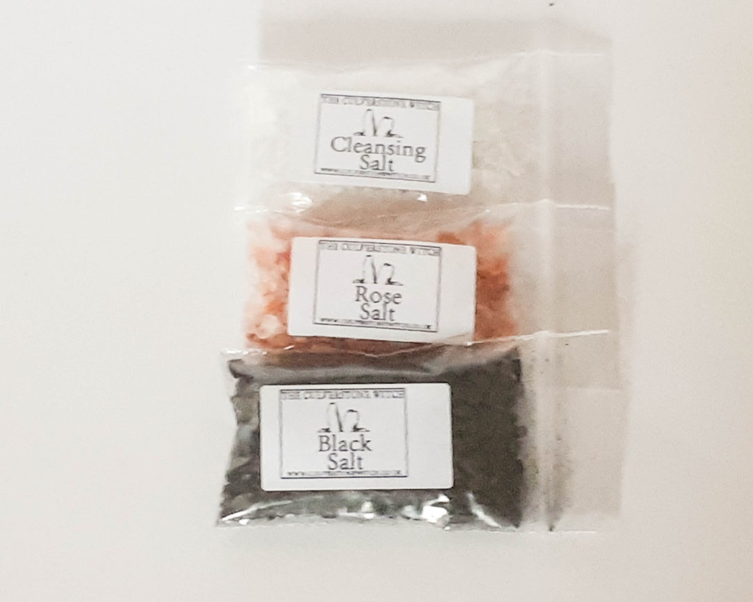 Set of 3 Salt Sachets - Witchcraft Kit , Spell Kit, Starter Kit ...