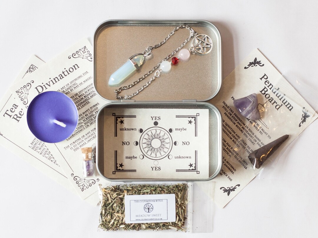 Divination Witch Kit Tin - Witchcraft Kit , Spell Kit, Starter Kit ...