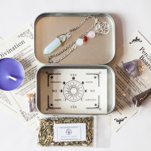 Divination Witch Kit Tin - Witchcraft Kit , Spell Kit, Starter Kit ...