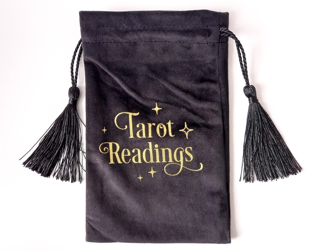 Black Velvet Tarot Bag - Witchcraft Kit , Spell Kit, Starter Kit ...