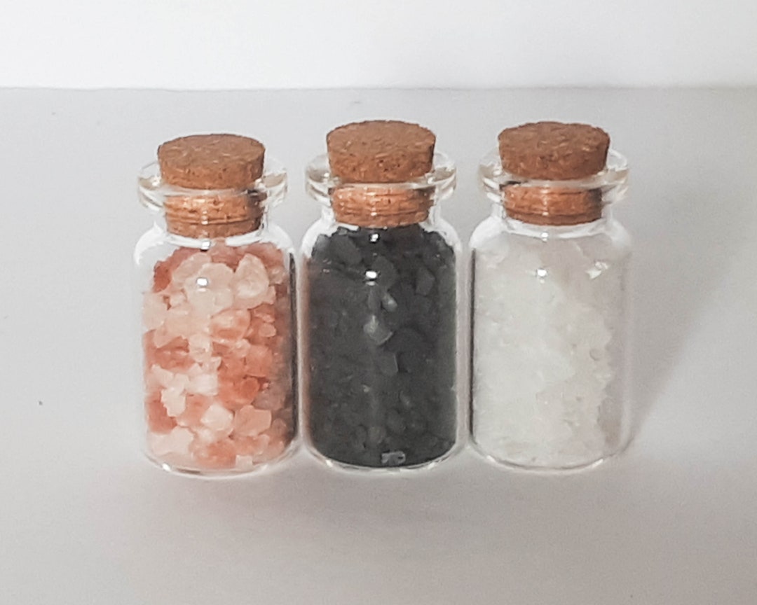 Set of 3 Salt Bottles - Witchcraft Kit , Spell Kit, Starter Kit ...