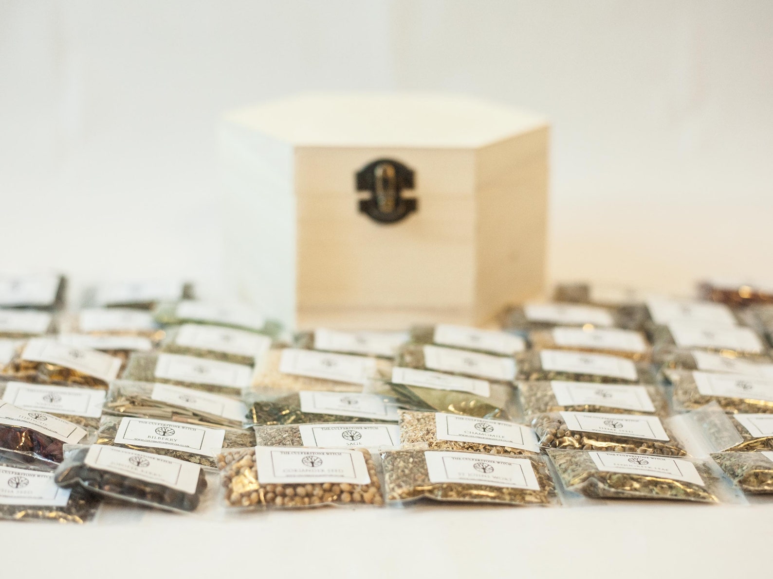 Chest of 50 Herb 6 Resin & 3 Salt Sachets Witchcraft Kit - Etsy
