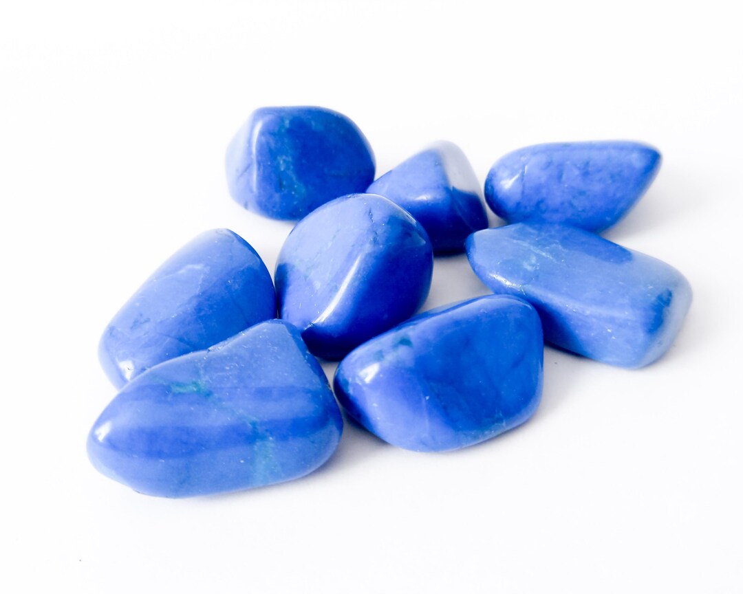 6 Blue Howlite Tumblestones 20 30mm Witch Wicca Healing Reiki ...