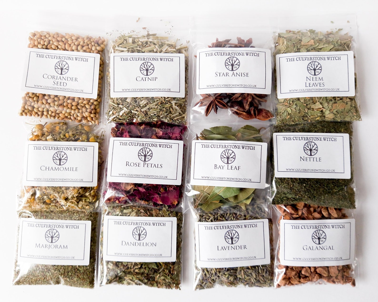 Set of 12 Large Herb Sachets Witchcraft Kit Spell Kit - Etsy