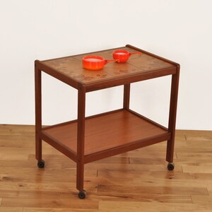Mid Century Tiled Top Teak Hostess Tea Trolley or Bar Cart - Etsy
