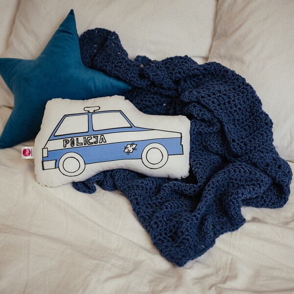 Police Car Pillow - Etsy
