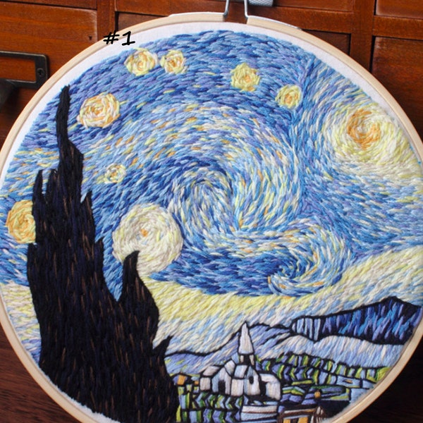 Van Gogh Embroidery - Etsy