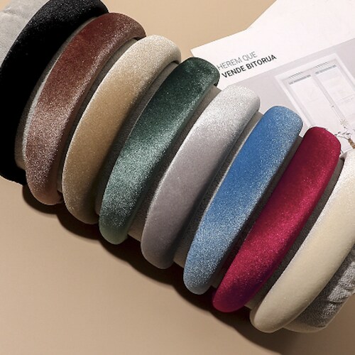 2 Pack Velvet Hairband Headband Minimalist Headband Thick - Etsy