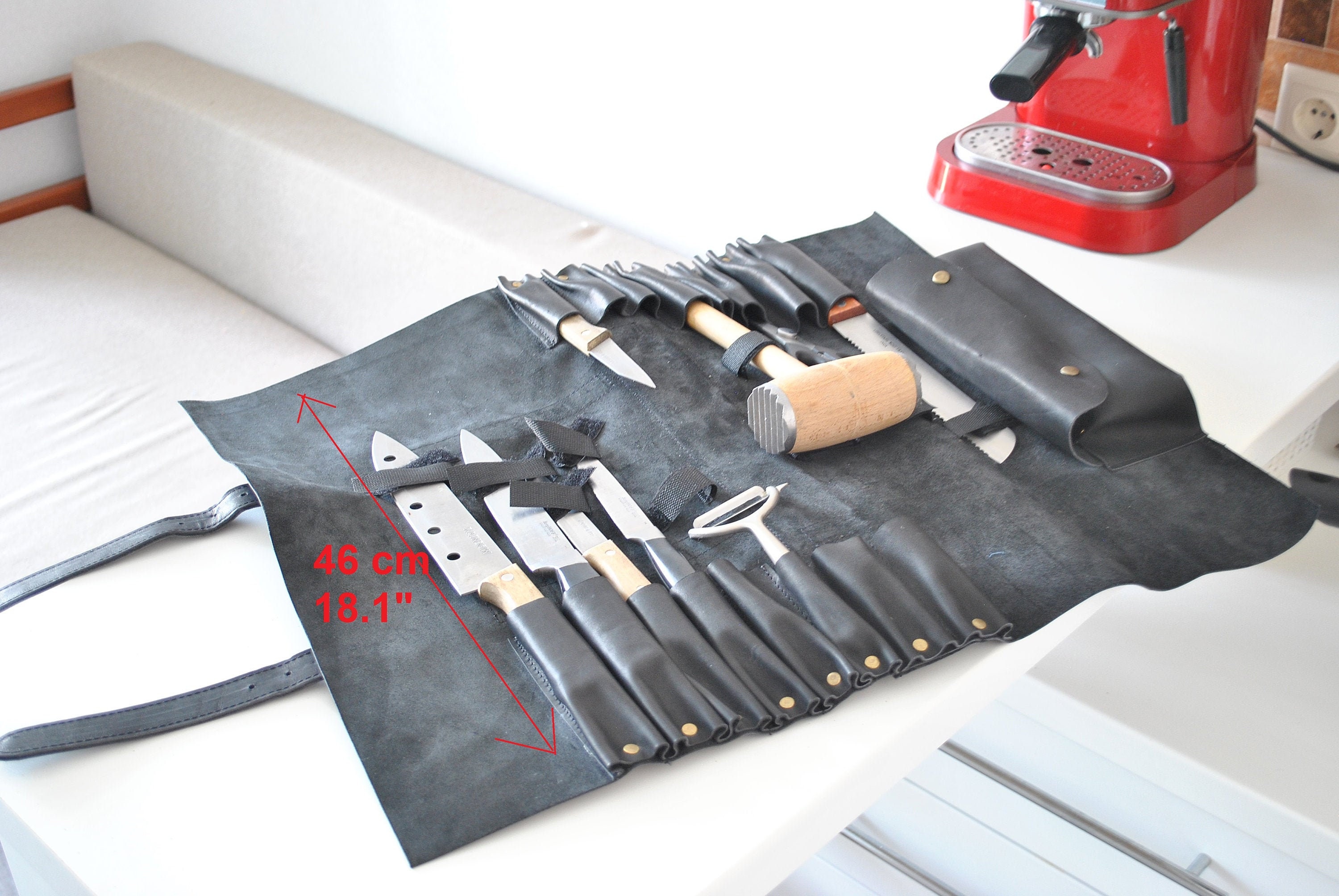 16 Slot Chef Knife Roll Leather Knife Roll for Chef Chef | Etsy