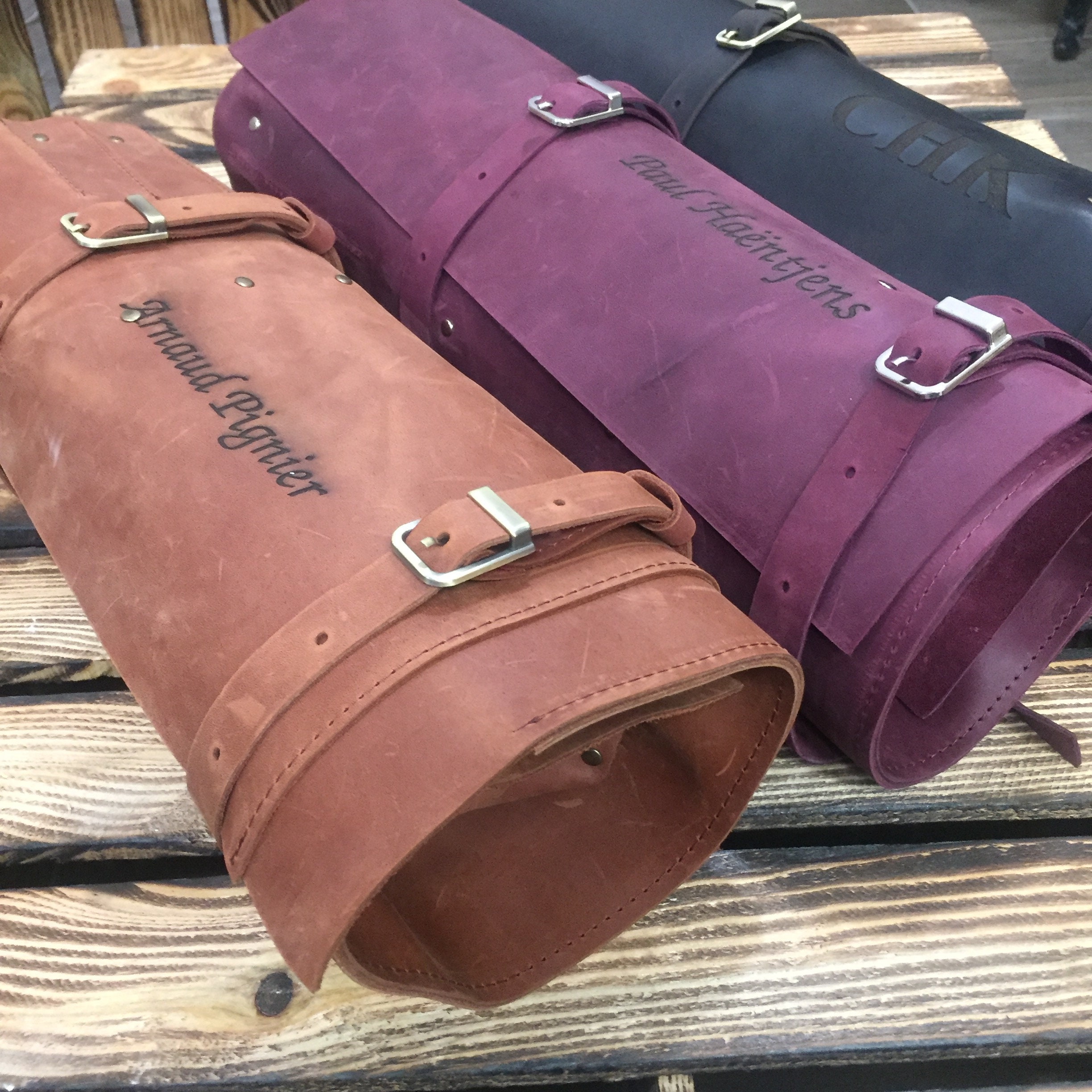 Personalized Chef Gift Knife Bag Leather Tool Roll Chef - Etsy