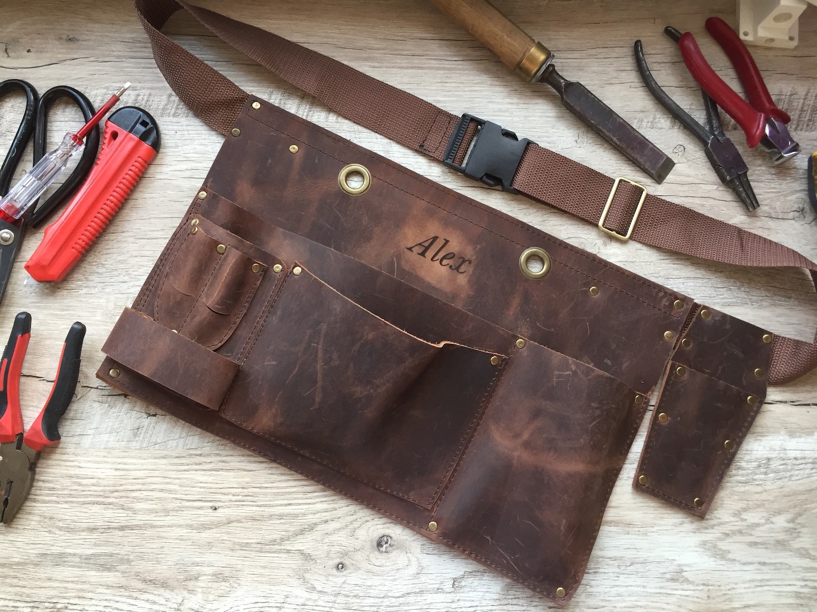 Personalized Leather Tool Belt Work Tool Belt Untility Belt | Etsy