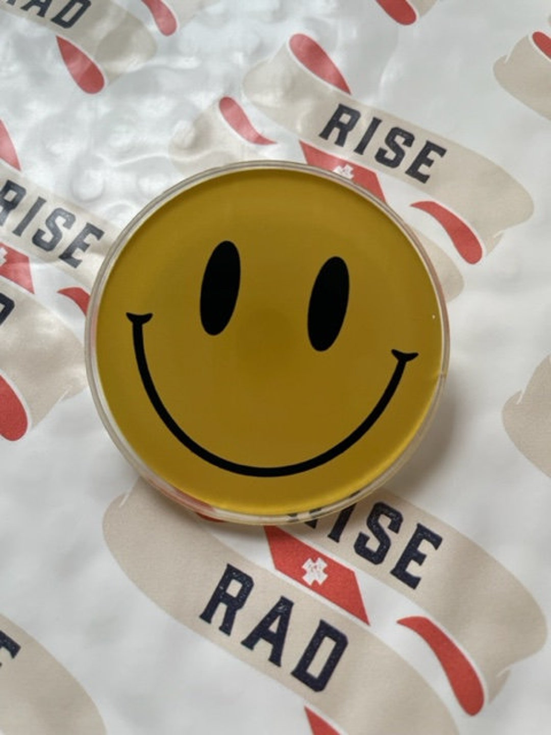 Smiley Face Acrylic Pin | Smile Pin | Lapel Pin | Yellow Smiley Face ...