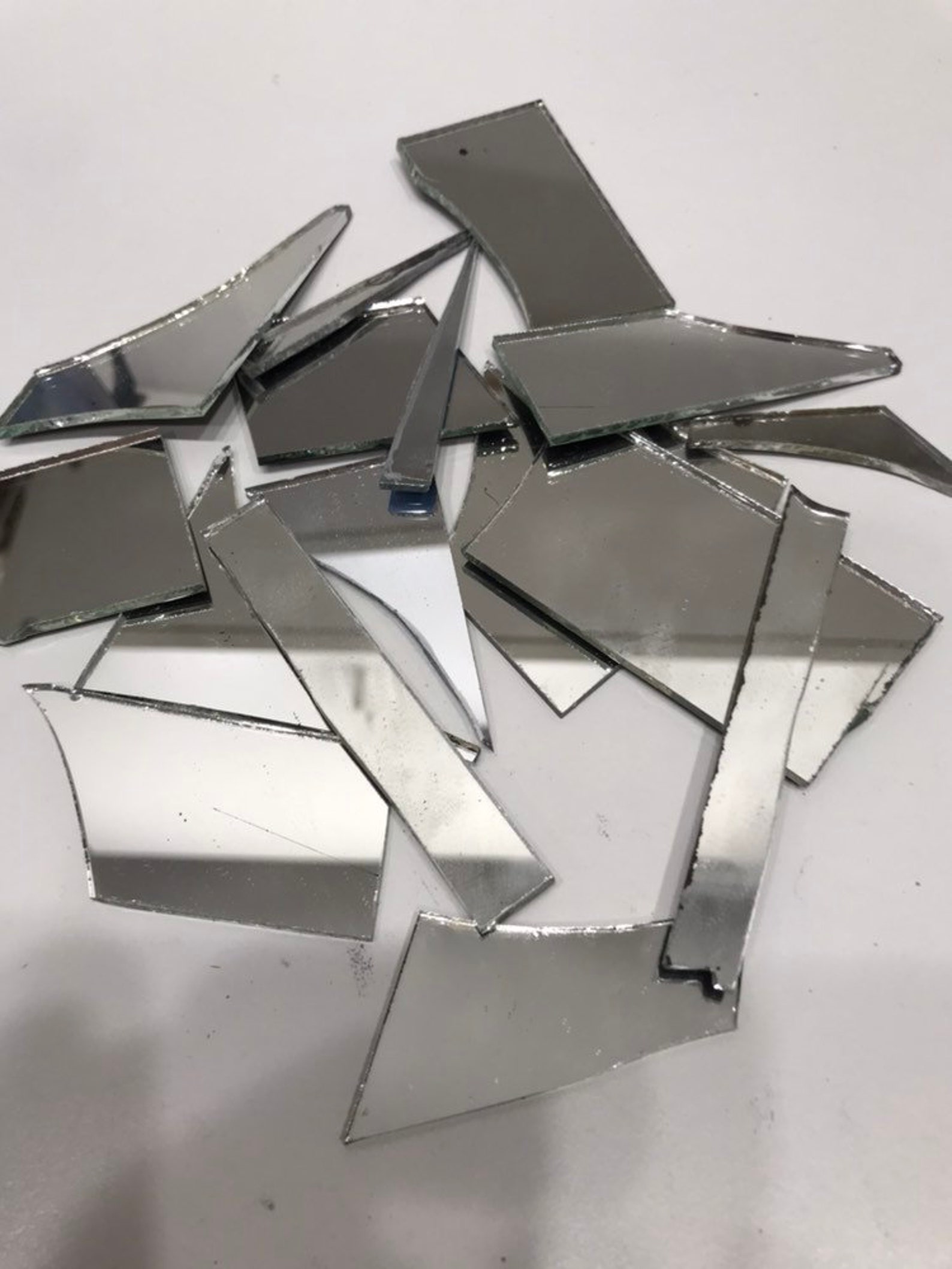 Mirror Glass Pieces for Mosaic or Art Craft - 8 Oz - Etsy