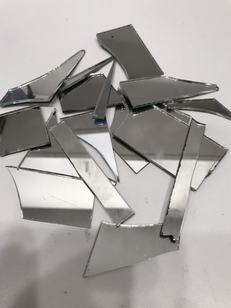 Mirror Glass Pieces for Mosaic or Art Craft - 8 Oz - Etsy