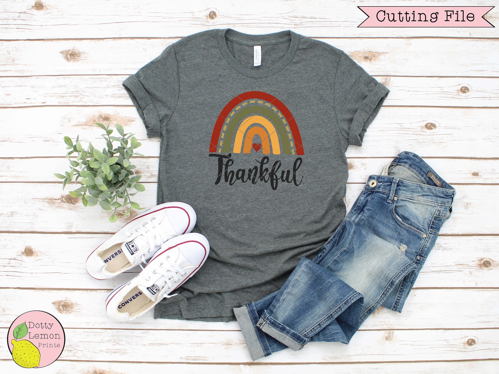 Thankful SVG Fall Thanksgiving Svg Rainbow Svg Autumn Fall | Etsy