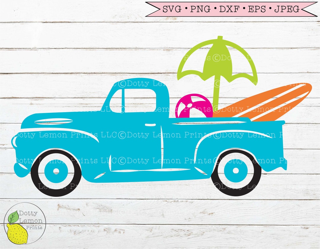 Summer Svg, Beach Truck Svg, Pool Svg Ocean Cruise Svg Vacation Svg ...