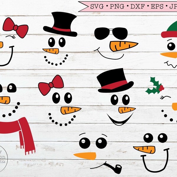 Frosty Face Svg - Etsy