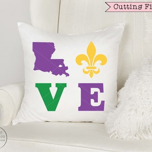 Mardi Gras SVG, Louisiana Fleur De Lis Love Svg Fat Tuesday Saints New ...