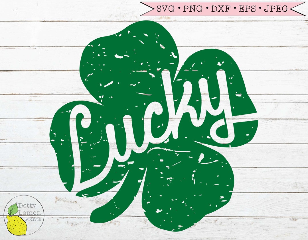 St Patricks Day Svg, Lucky Irish Shamrock Svg Clover Svg Leprechaun ...