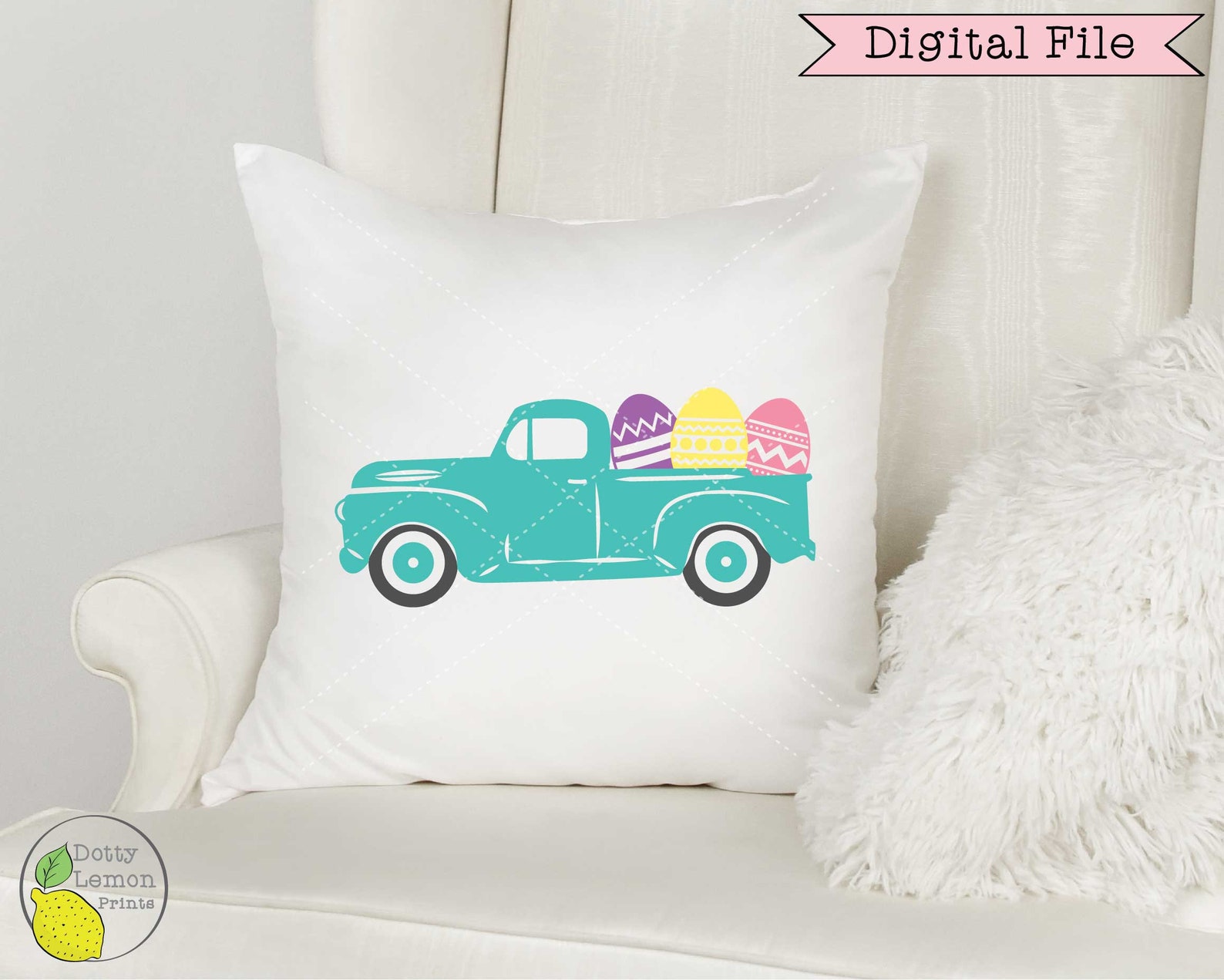 Easter SVG Truck Easter Eggs Svg Farmhouse Svg Country Svg - Etsy