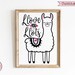 Llama Valentine SVG, Heart Valentines Day Svg Llove You Llots Svg, Love ...